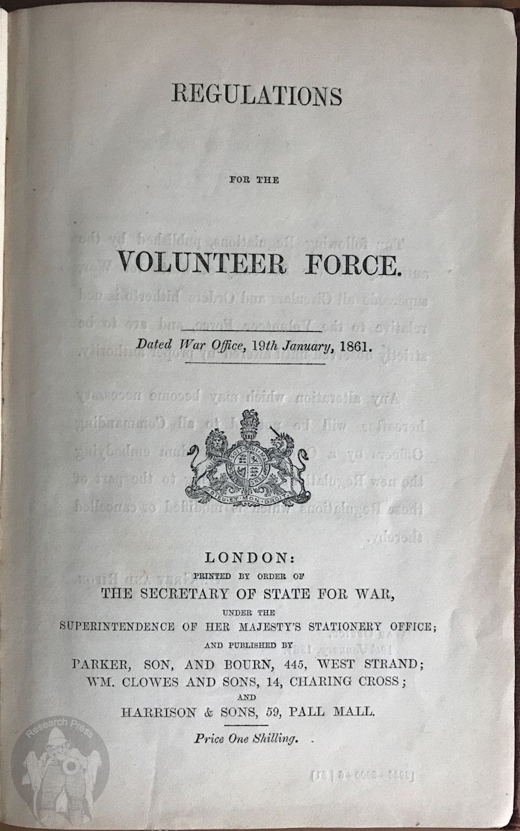Arming The Volunteers – Research Press